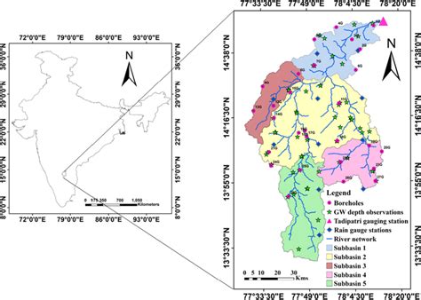 Location Of Chitravathi Basin In India Download Scientific Diagram
