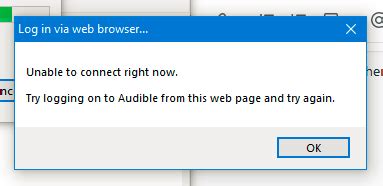 Unable To Sync Issue Openaudible Openaudible Github
