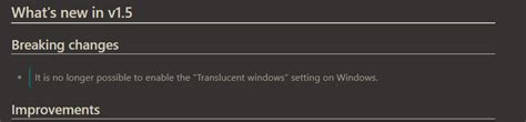 Removed Translucent Window Robsidianmd