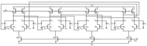Voltage Controlled Ring Oscillator Consisting Of Four Differential Download Scientific Diagram