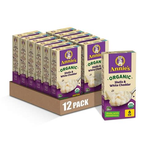 Annies Organic Macaroni And Cheese Shells And White Cheddar 6 Oz