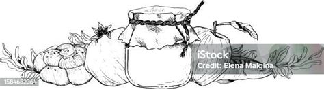 샤나 토바 로쉬 하샤나 기호 벡터 수평 인사 배너 꿀 항아리 둥근 찰라와 석류 과일과 꽃 삽화 유대인 새해 흑백 0명에 대한 스톡 벡터 아트 및 기타 이미지 Istock