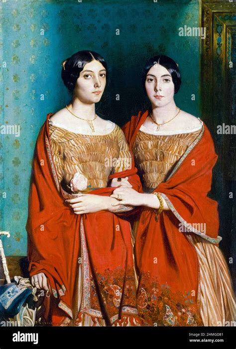 Les Deux Sœurs Les Deux Sœurs Par Le Peintre Romantique Français