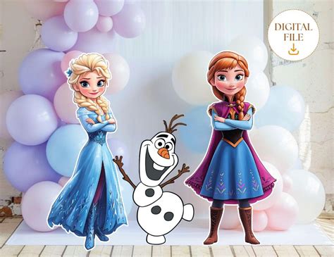 Frozen Cutouts Frozen Party Decoration Frozen Birthday Party Elsa Cut Out Anna Cutout Olaf