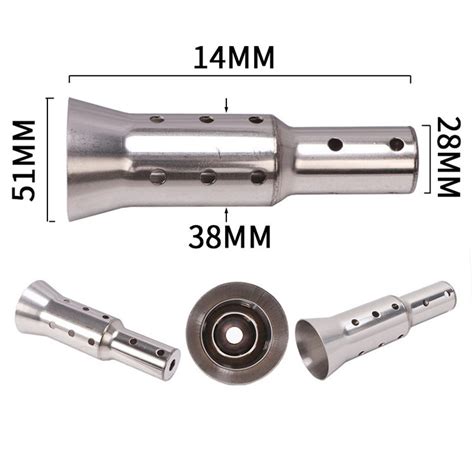 Universal ยาว 51 มม รถจักรยานยนต ์ ท ่ อไอเสีย Db Killer ท ่ อ Silencer