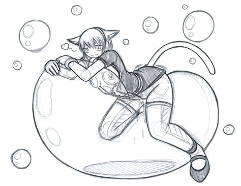 Rule 34 Bubble Cat Ears Cat Tail Crotch Rub Grinding Maid Masturbation Pussy Juice Riding