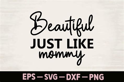 Beautiful Just Like Mommy Graphic By Biplab Studio · Creative Fabrica