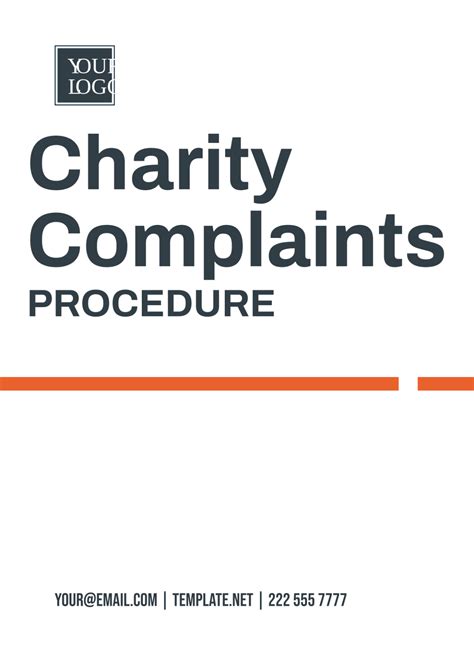 Free Charity Complaints Procedure Template To Edit Online