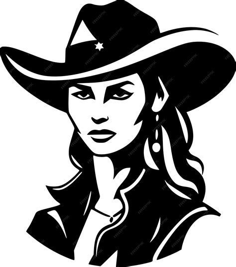 Cowgirl High Quality Vector Logo Vector Illustration Ideal For Tshirt