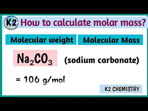 Na2co3 Molar Mass Calculate The Molecular Mass Of Nacl Slidedocnow