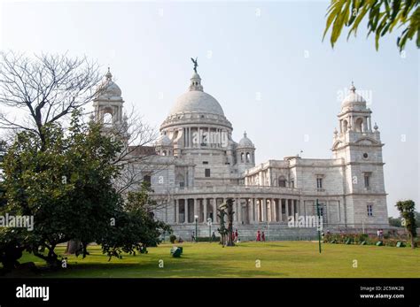 The Victoria Memorial Is A Large Marble Building In Kolkata West