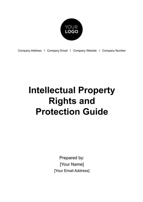 Free Intellectual Property Rights And Protection Guide Hr Template To