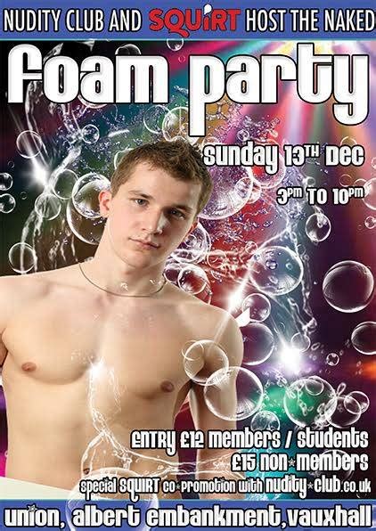 SQUIRT ORG AND NUDITY CLUB HOST THE FOAM NAKED PARTY Daily Squirt