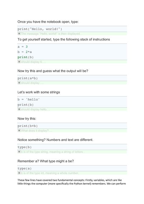 Intro To Ppython Jupyter Book Part One Once You Have The Notebook