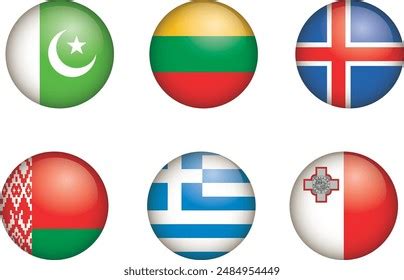 All National Flags World Waving Flag Stock Vector Royalty Free