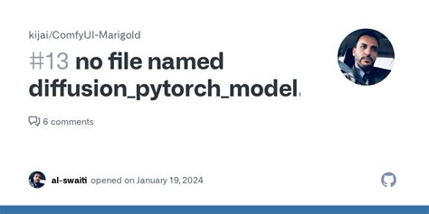 No File Named Diffusionpytorchmodelbin · Issue 13 · Kijaicomfyui