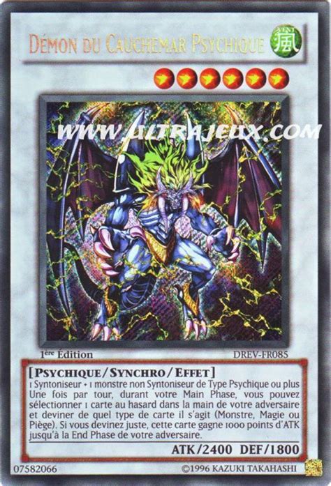 Carte Yu Gi Oh Démon du Cauchemar Psychique DREV FR085