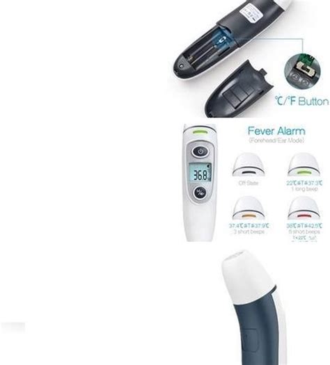 Voorhoofd Oor Thermometer Indicatielampje LCD Display Alle