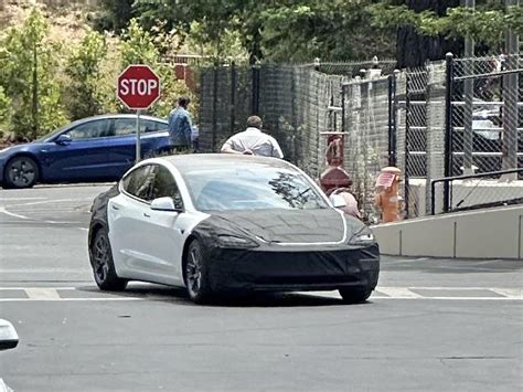 Tesla Model 3 Facelift Project Highland Spotted On The Road R