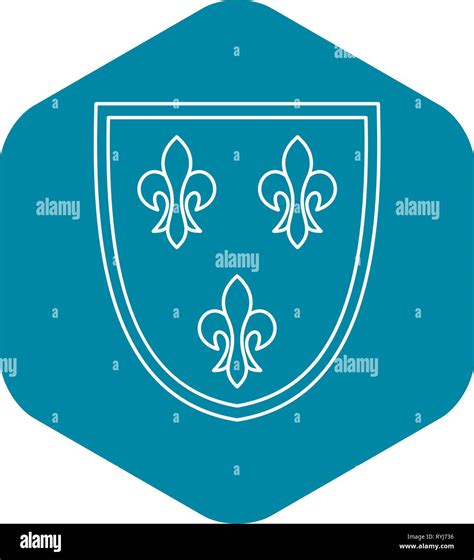 Crest Icon Outline Style Stock Vector Image And Art Alamy