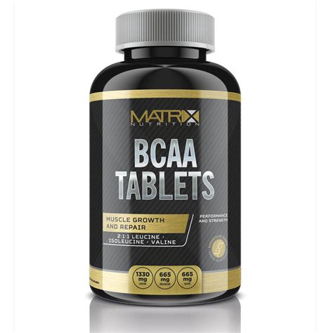 Matrix Nutrition Bcaas Branch Chain Amino Muscle Recovery Tablets