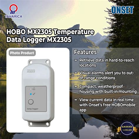 hobo mx2305 temperature data logger mx2305 alat uji