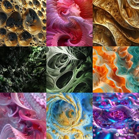 Fractal Mang Style Color Patterns Midjourney Prompt Promptbase