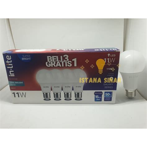 Jual Lampu Led Bulb Inlite In Lite Gratis W W Watt Wt Bergaransi Shopee Indonesia