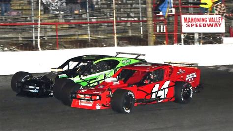 Blake Barney By Inches Over Kyle Strohl In Mahoning Valley Speedway Hall Of Fame Series Dave