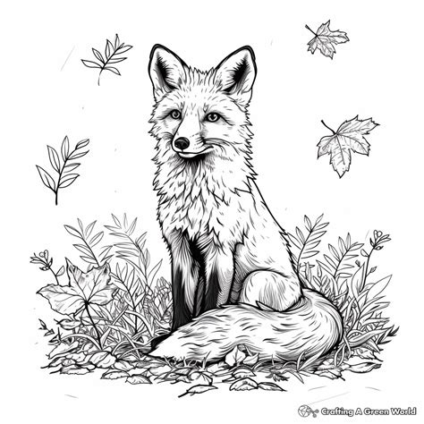 Red Fox Coloring Pages Free And Printable