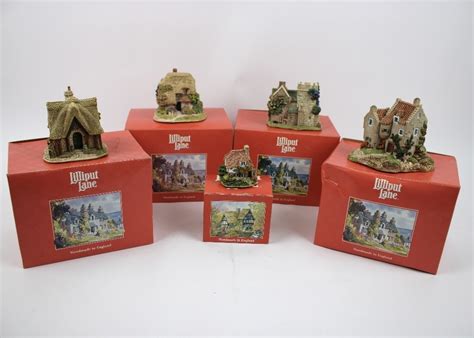 Lilliput Lane Models Five Boxed Assorted Lilliput Lane Models Provenance Private Collection