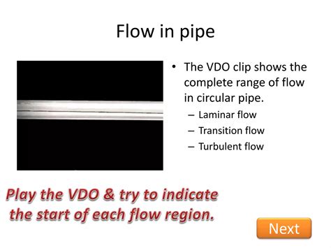 Flow In Pipe Vertical PPSX Physics Science