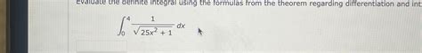 Solved Evaluate The Definite Integral Using The Formulas