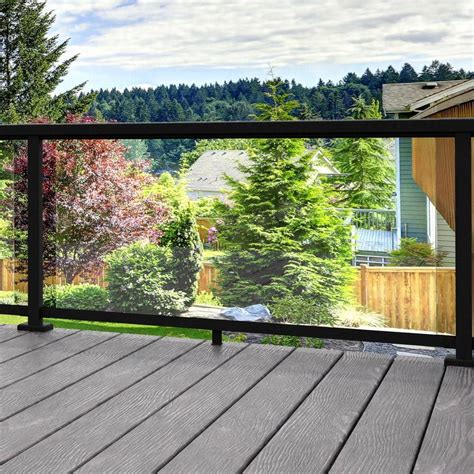 Peak Aluminum Railing 36 In H X 54 In W Clear Aluminum Deck Railing