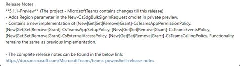 microsoftteams powershell module 5 1 1 released as preview icewolf blog
