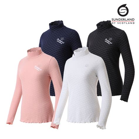 핫딜 선덜랜드 여성 로고포인트 터틀넥 티셔츠 16042ts33 딜팡 골프용품 전문쇼핑몰