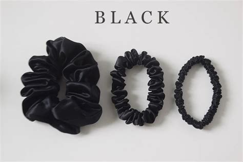 6a Grade 100 Pure Mulberry Silk Hair Ties 19mm Silk Scrunchies For