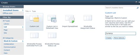 Winshuttle Vendor Master Tutorial Step Creating Static Sharepoint Lists