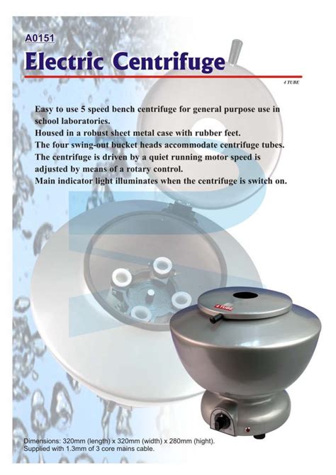 CENTRIFUGE ELECTRIC OPERATED ProSaintis