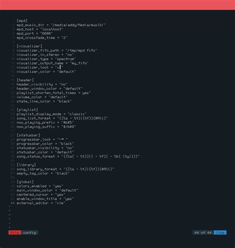 My Way Of Configuring Ncmpcpp Music Player Addy S Blog