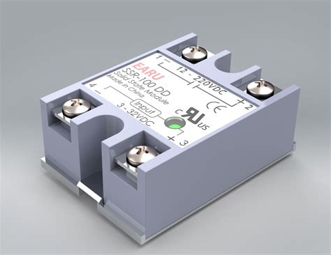 SSR 100DD Solid State Relay 3D Model TurboSquid 1979632
