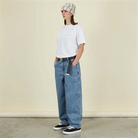 Dime Baggy Demin Pants Washed Blue Beyond