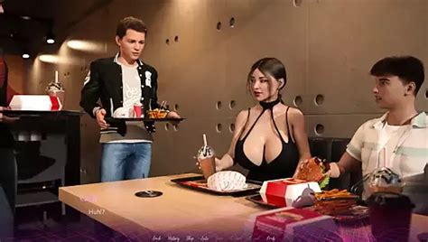 3D Spiel das Büro Sexszene 8 lutscht große Möpse im Taxi xHamster