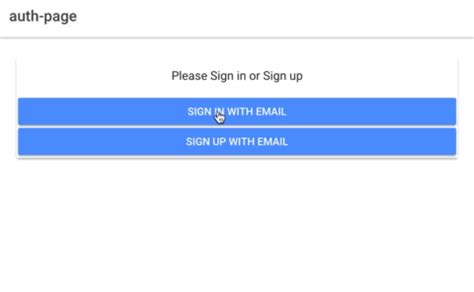 Ionic3 Auth Example Ionic Marketplace