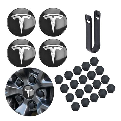 Buy Powlamks Wheel Center Hub Cap Kit For Tesla Model 3 18 Aero Wheels
