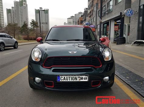 일산 고양 은평 미니쿠퍼 랩핑전문점 코션코리아 일산점 미니쿠퍼 Sd 컨트리맨 레드색상 루프스킨 사이드미러 도어데칼 포인트랩핑 시공후기 네이버 블로그