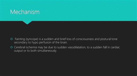 Differential Diagnosis Of Syncope Pptx