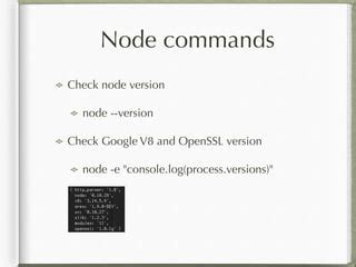 Node Web Development 2nd Edition Chapter2 Setup Node And NPM PPT