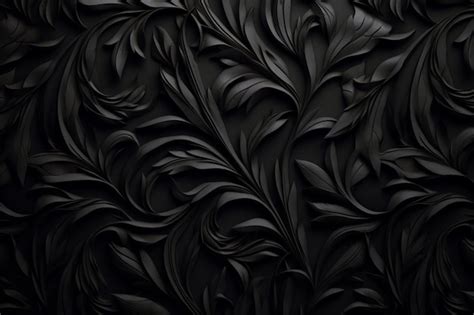 Black Background With Artistic Shadow Patterns Black Background