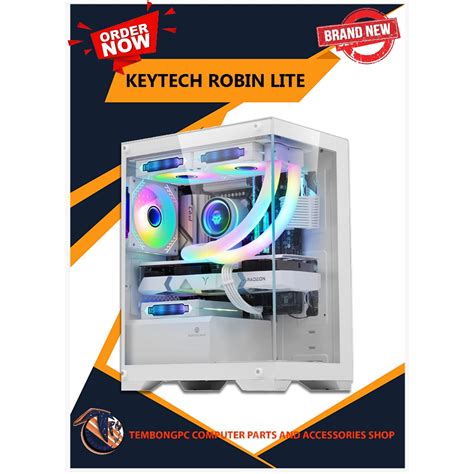 Keytech Robin Lite Matx Itx Gaming Pc Case Shopee Philippines